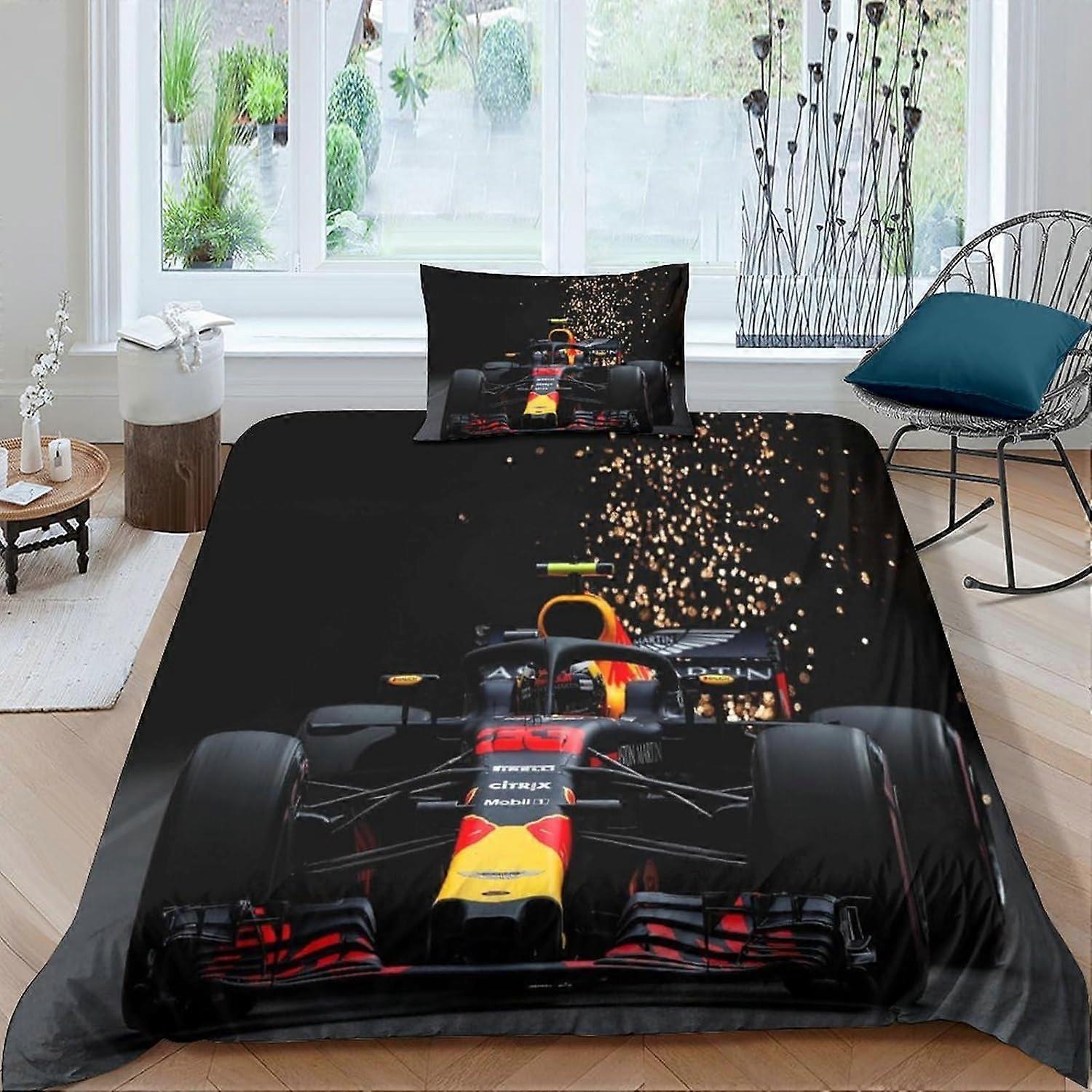 Formula 1 3D Duvet Cover Sets, F1 Bedding Set and Pillowcase for Single ...
