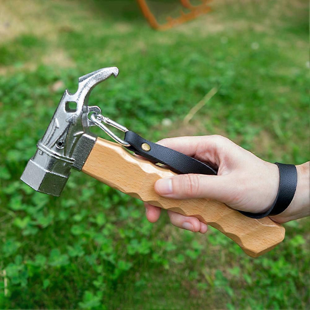 Solid-Wood Handle Double Headed Small-Hammer Heavy Duty Lightweight The ...