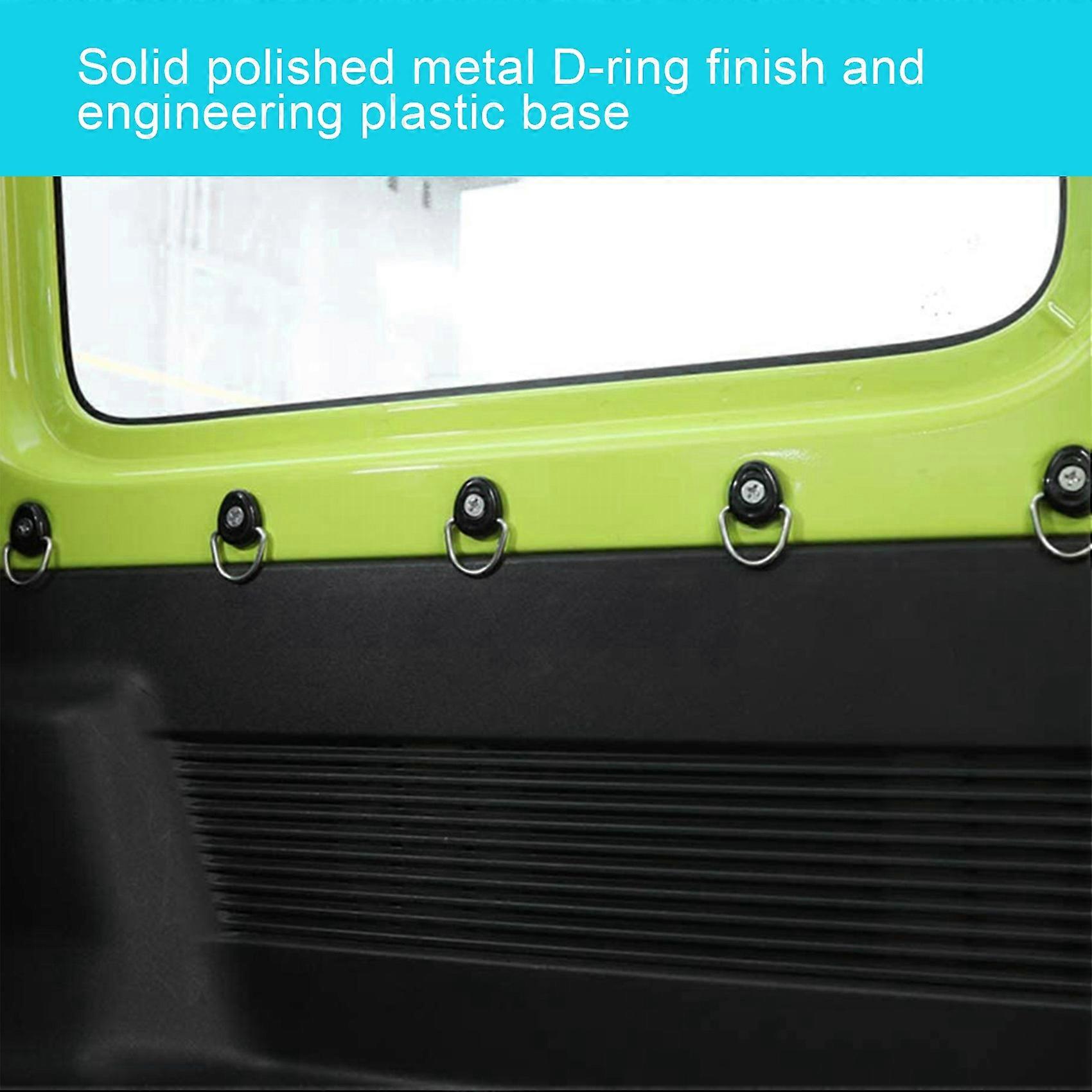 10-PACK Metal Tie-Down Anchors D-Ring Buckle for Suzuki Jimny JB64 JB74W 2019 2020 2021 Trunk ...