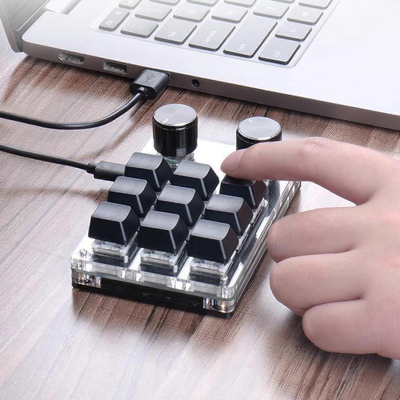 3/4/6/9/12 Keys RGB Button Keyboard Copy Paste Gaming Mechanical Keypad Custom | Fruugo UK