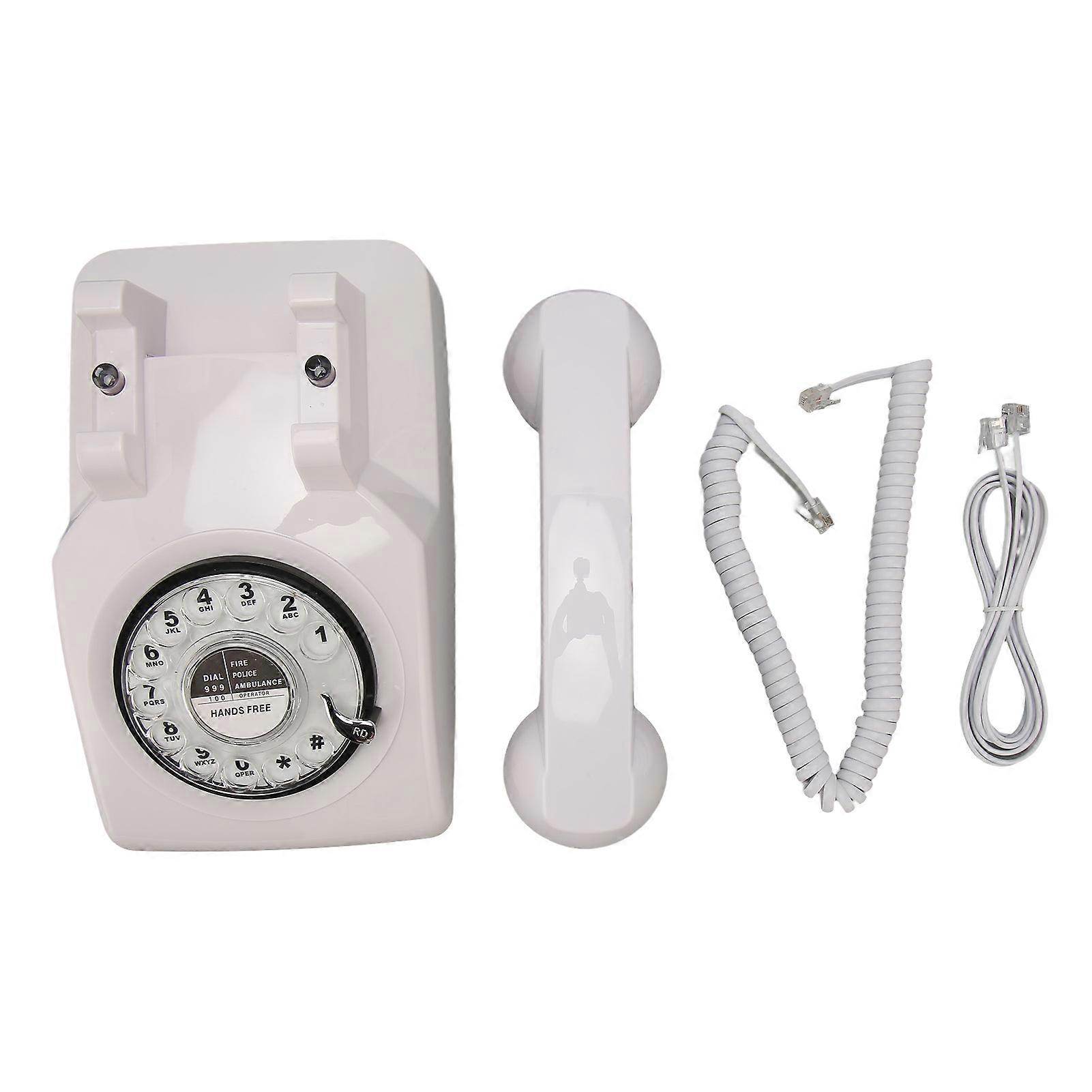 Retro Rotating Phone Old Fashioned Vintage Landline Phone with ...