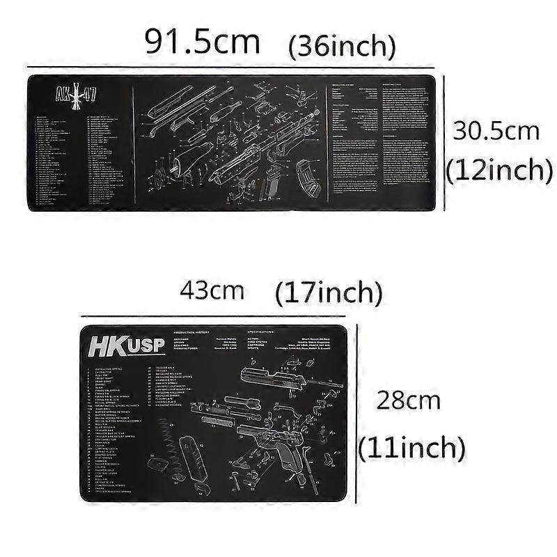 Gun Cleaning Mat with Parts Diagram and Mouse Pad - Perfect for AR15 ...
