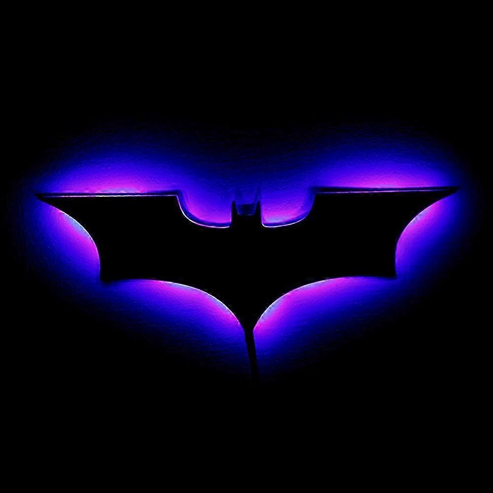 Creative 3D Bat Wall Lamp RGB LED Bedside Gaming Room Bar Decorative ...