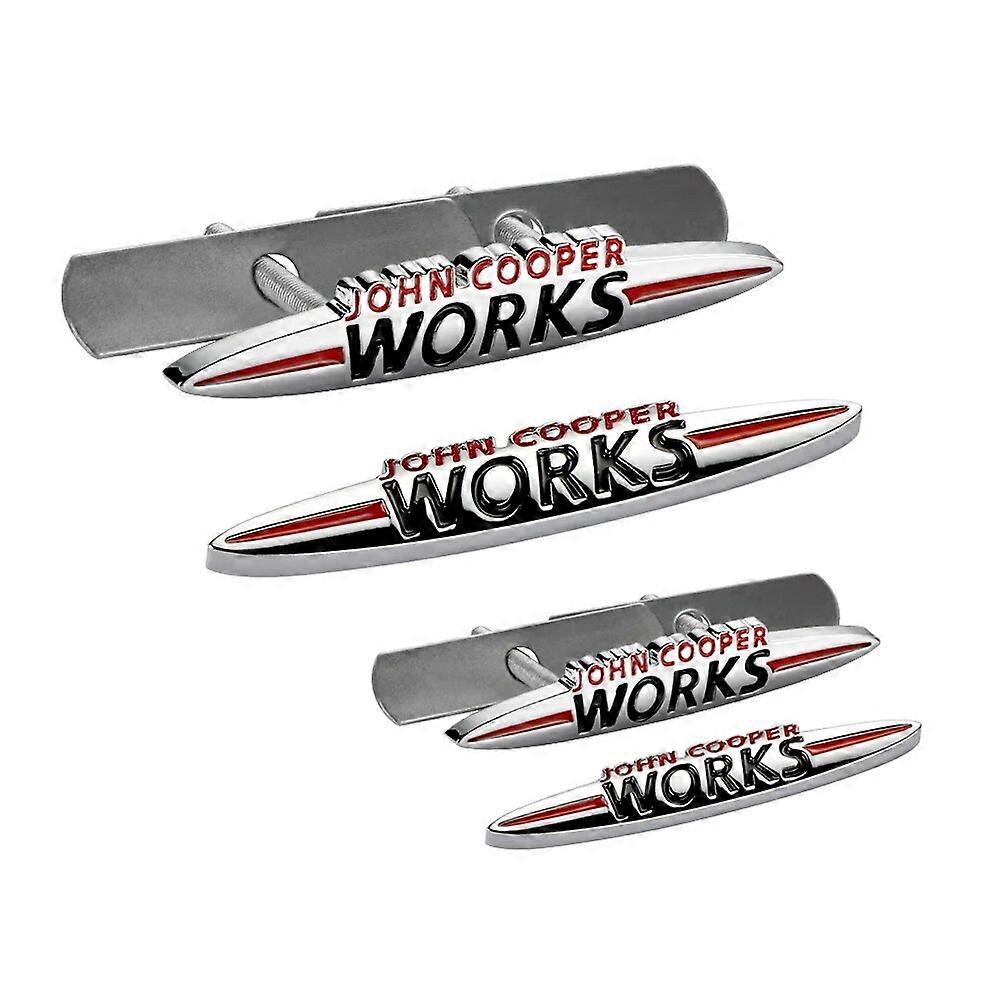 3D Metal John Works Front Grille Emblem Badge JCW Logo Car Stickers ...