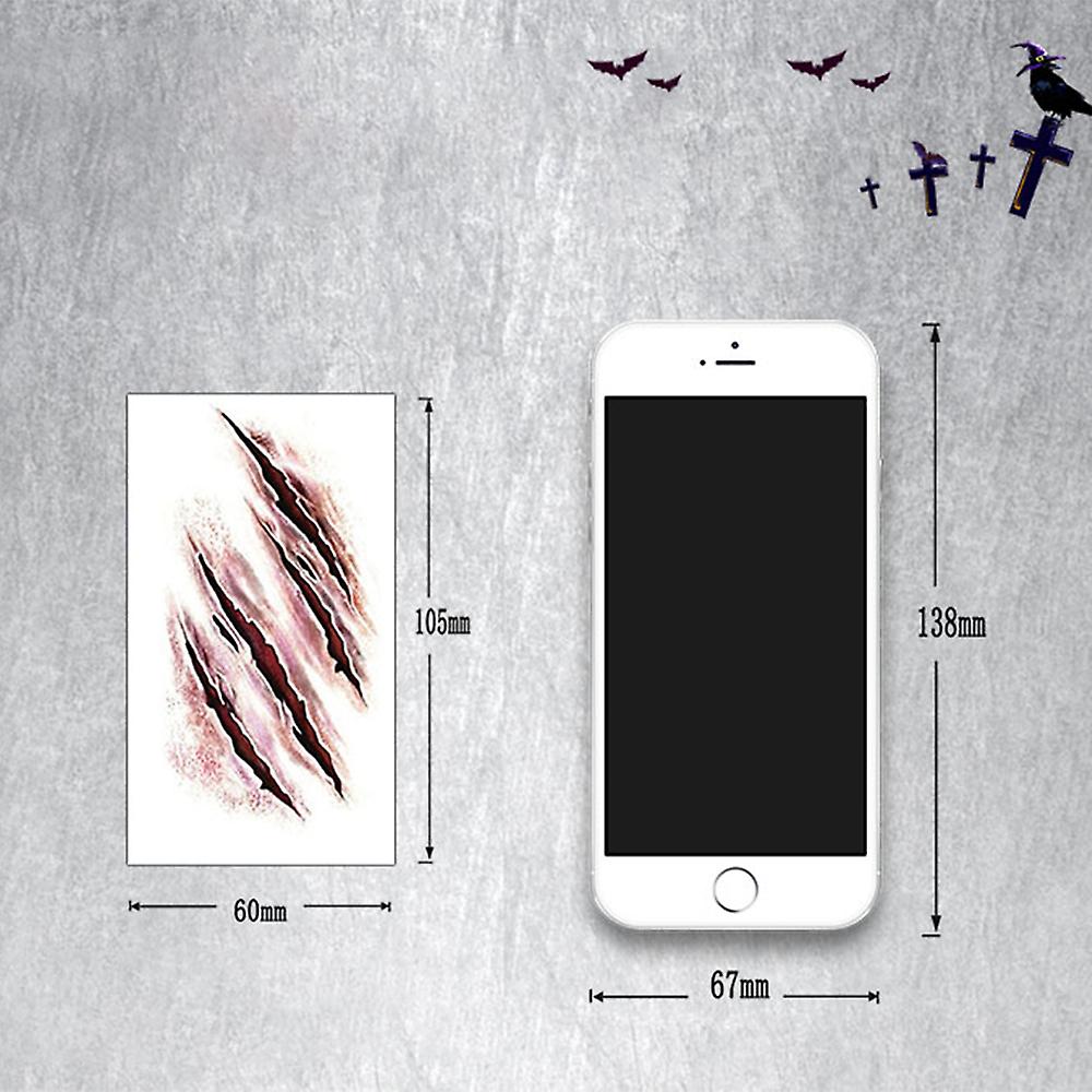 Scar Tattoo Stickers Fake Wounds Temporary Tattoo Scar Stickers For ...