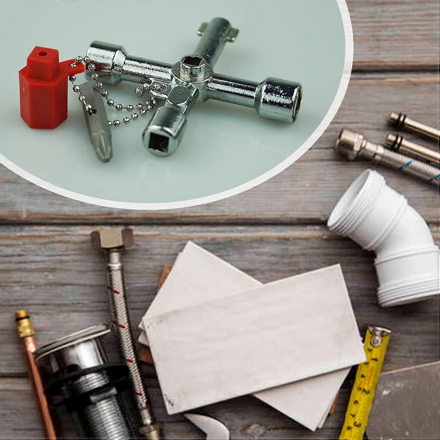 6-Way) Radiator Key,Meter Box Key for UK Electric Gas Heating ...