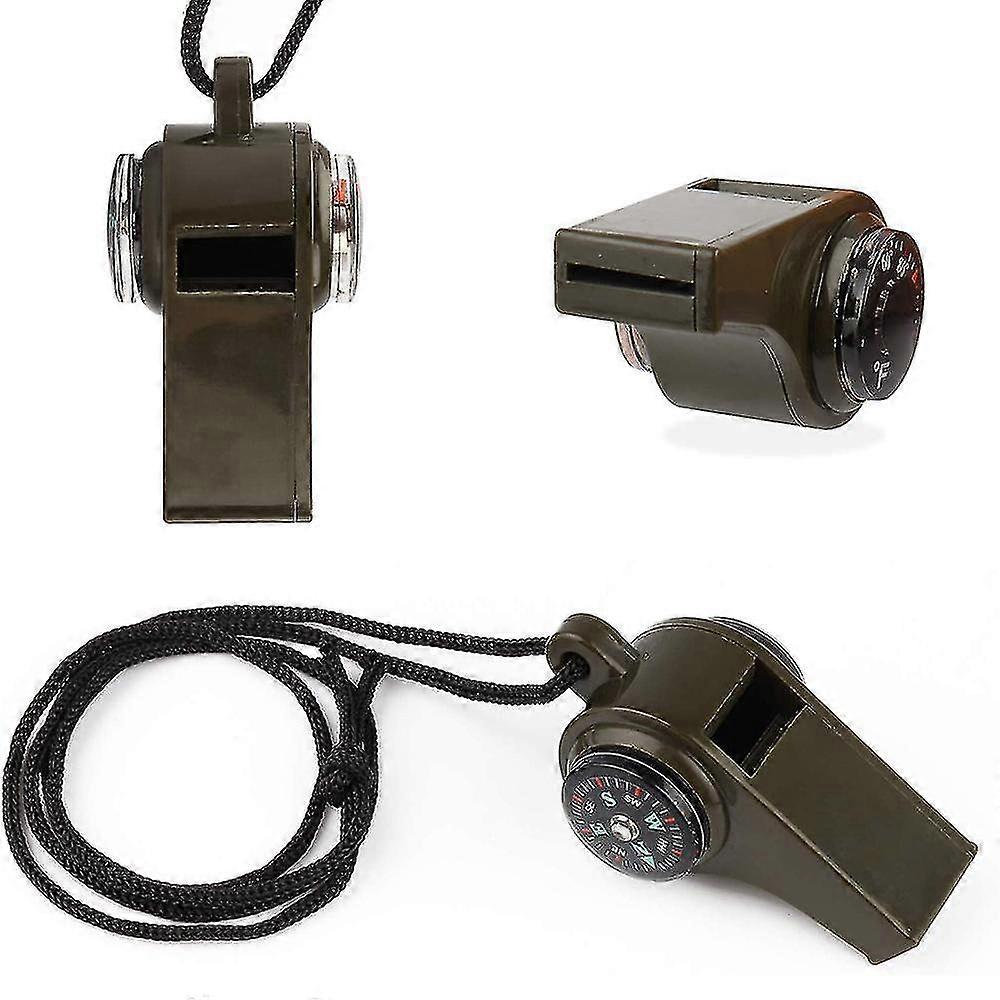 Emergency Whistle 3 In 1 Emergency Whistle With Compass And Thermometer ...