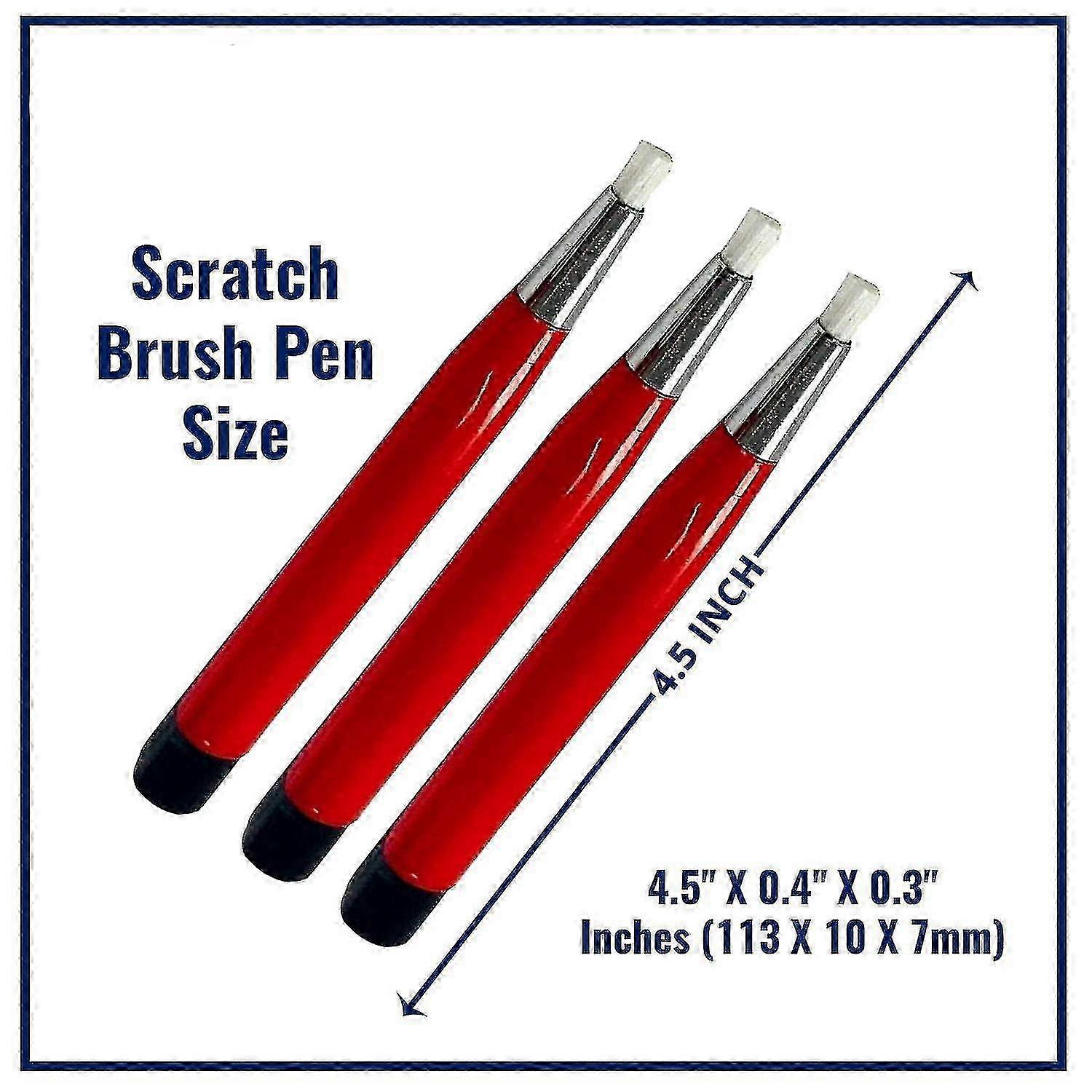 Fiberglass Scratch Brush Pen 3pcs Jewelry, Watch, Coin Cleaning ...