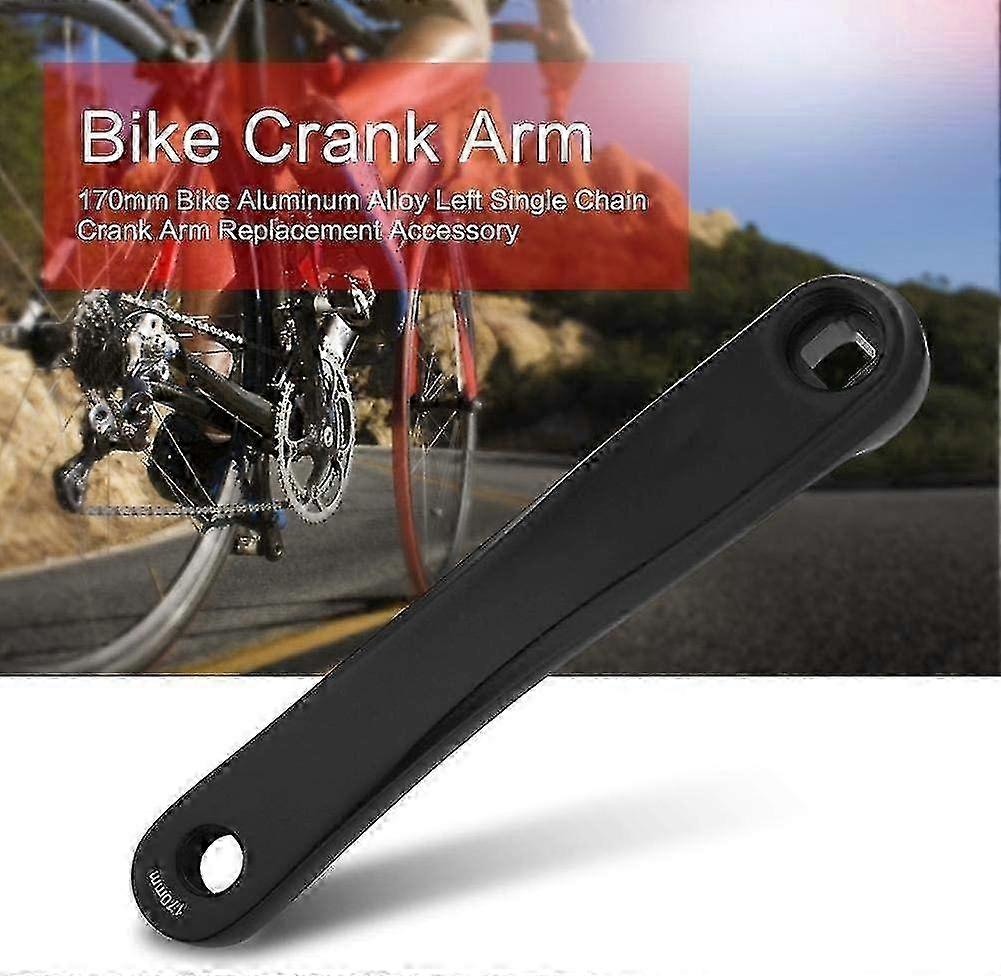 Universal 170mm Aluminum Alloy Left Single Chain Crank Arm Bicycle ...