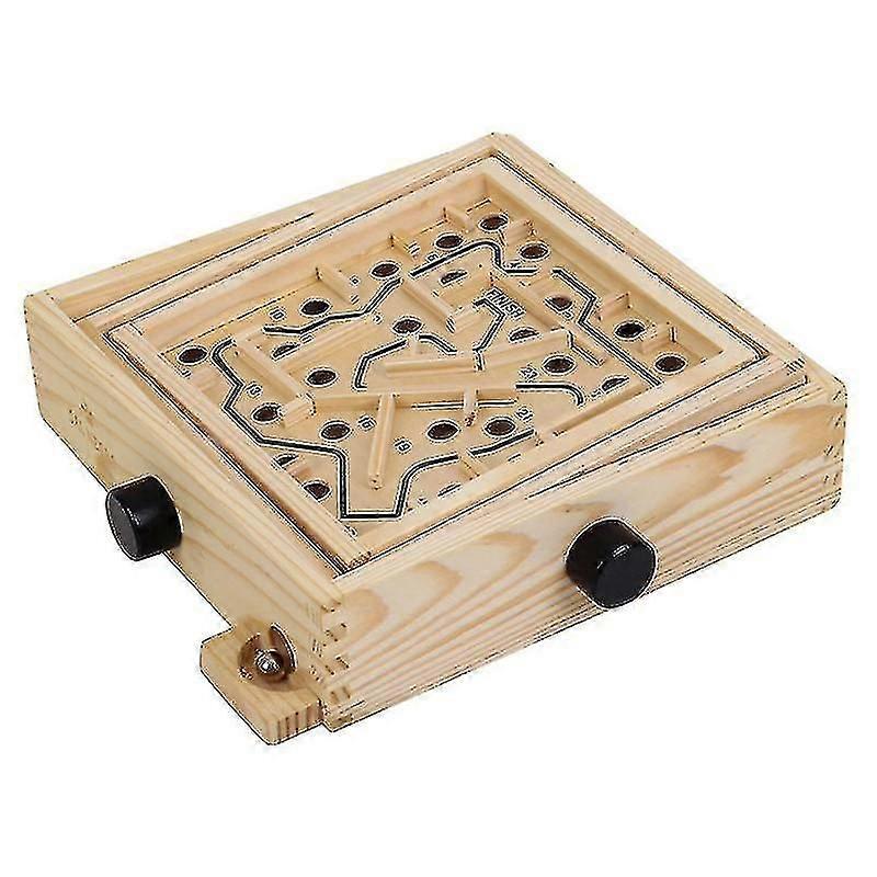 Wooden Labyrinth Game Balance Keeping Desktop Group Play Classic Puzzle ...