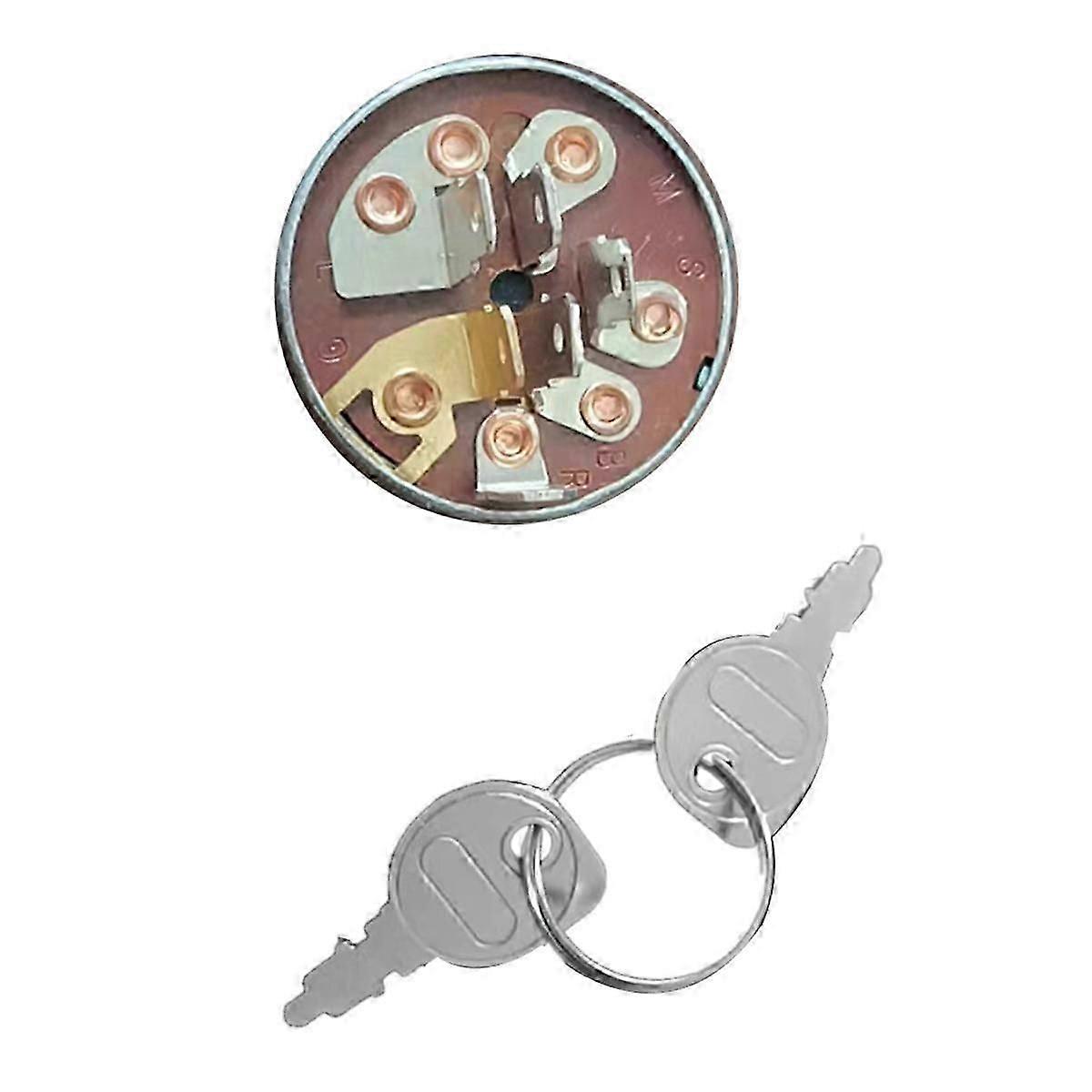 Lawn Mower Ignition Switch 6-Pin Ignition Switch for Lawn Mowers and ...