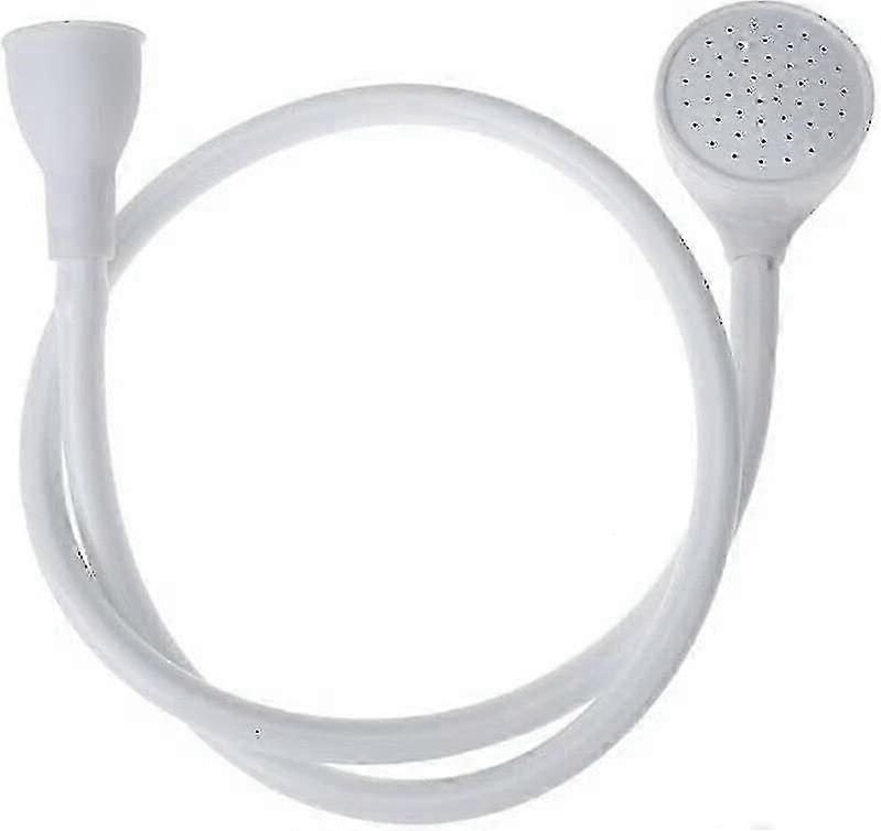 White Bath Sink Single Tap Shower Attachment Head Hose Spray -washing ...