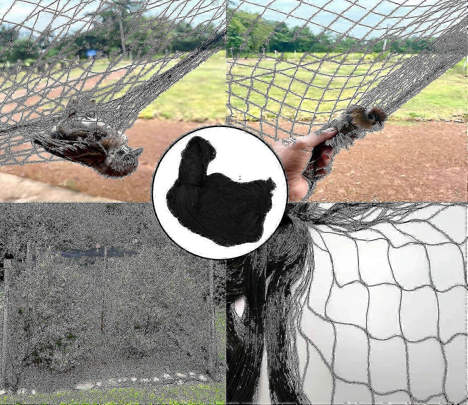 20m X 5m Black Bird Netting Heavy Duty Bird Netting Poultry Aviary Netting Bird Protection ...