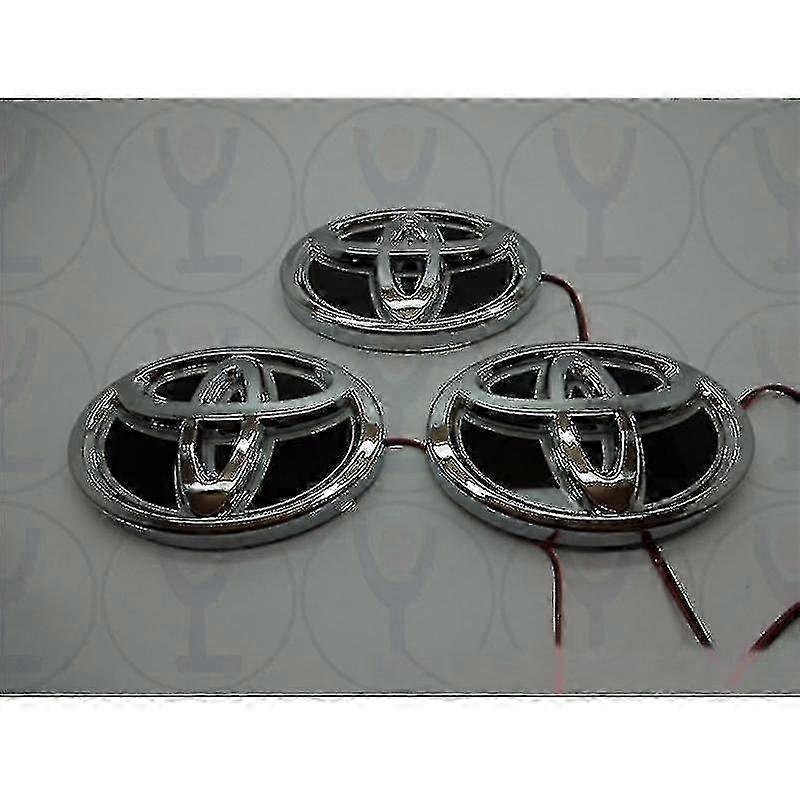 Toyota Car Decal Tail Logo Light Badge Lamp Emblem Sticker - 5D LED ...