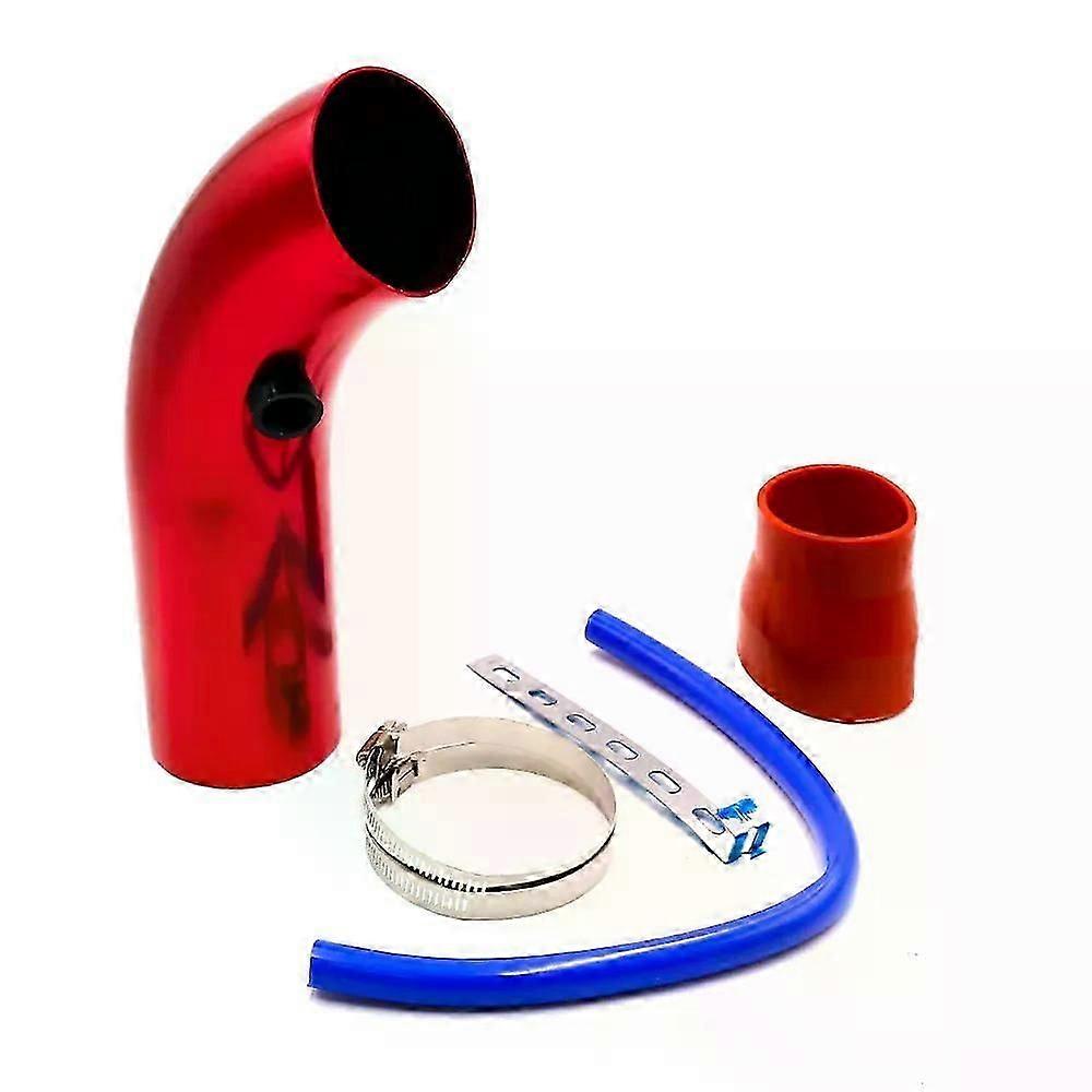 Full Set 3 76mm Car Cold Air Intake System Turbo Induction Pipe Tube ...
