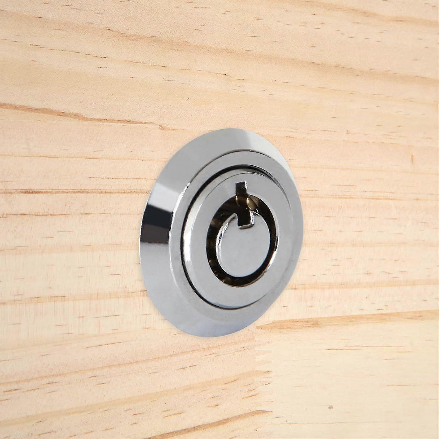 3 Pack Tubular Push Locks Keyed Alike 3/4 Inch Cylinder Push Locking ...