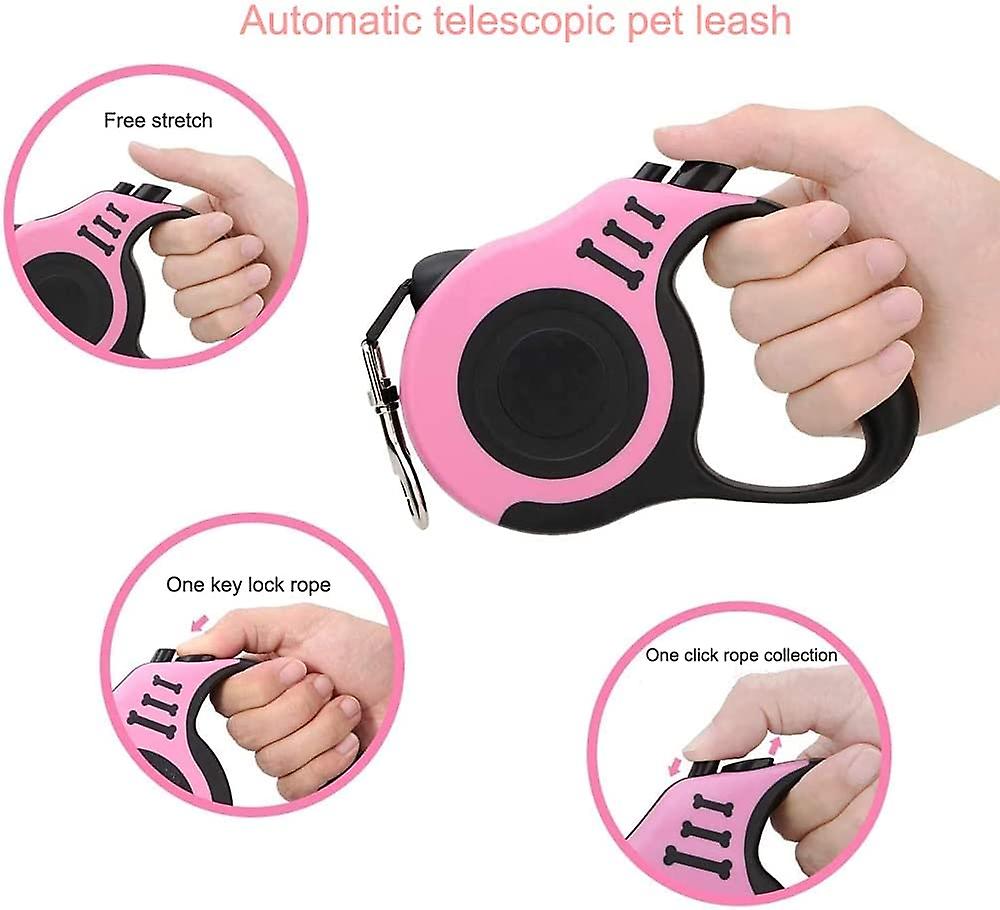 Retractable Dog Leash, Durable Nylon Long Dog Leash With Non-slip ...