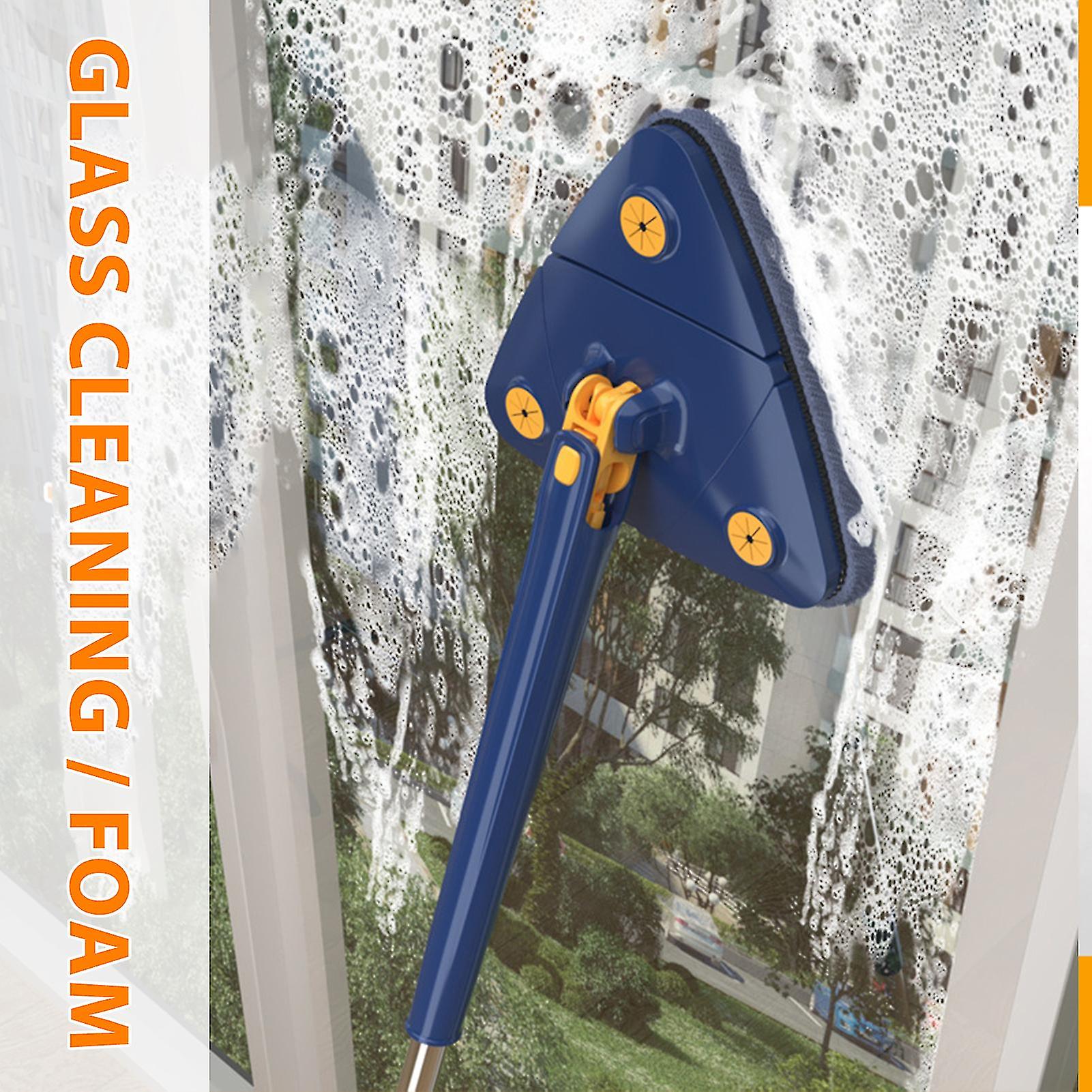 360 Rotatable Adjustable Cleaning Mop Wet & Dry Dual Use Triangle Free ...