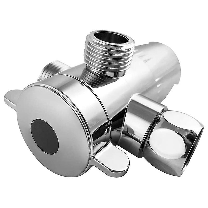 3 Way Shower Diverter with Hand Shower Cradle Faucet Overhead Spray ...