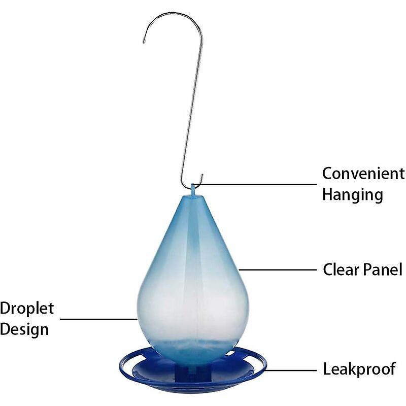 Bird Feeder, Water Drop Bird Drinker, Automatic Hanging Bird Feeder ...