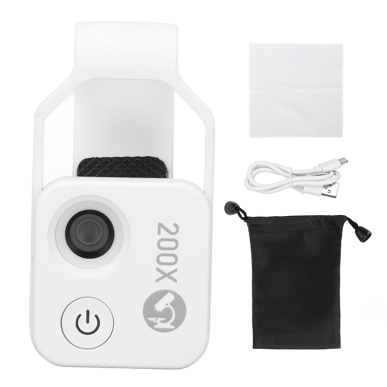 Microscope Camera Mini Pocket Microscope, 200x Portable Pocket Digital ...