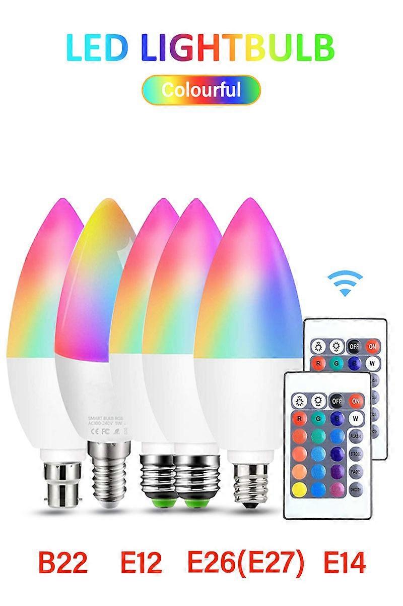 E14/E122/B22 LED Light Bulb Smart Indoor Neon Sign RGB Light Bulbs ...
