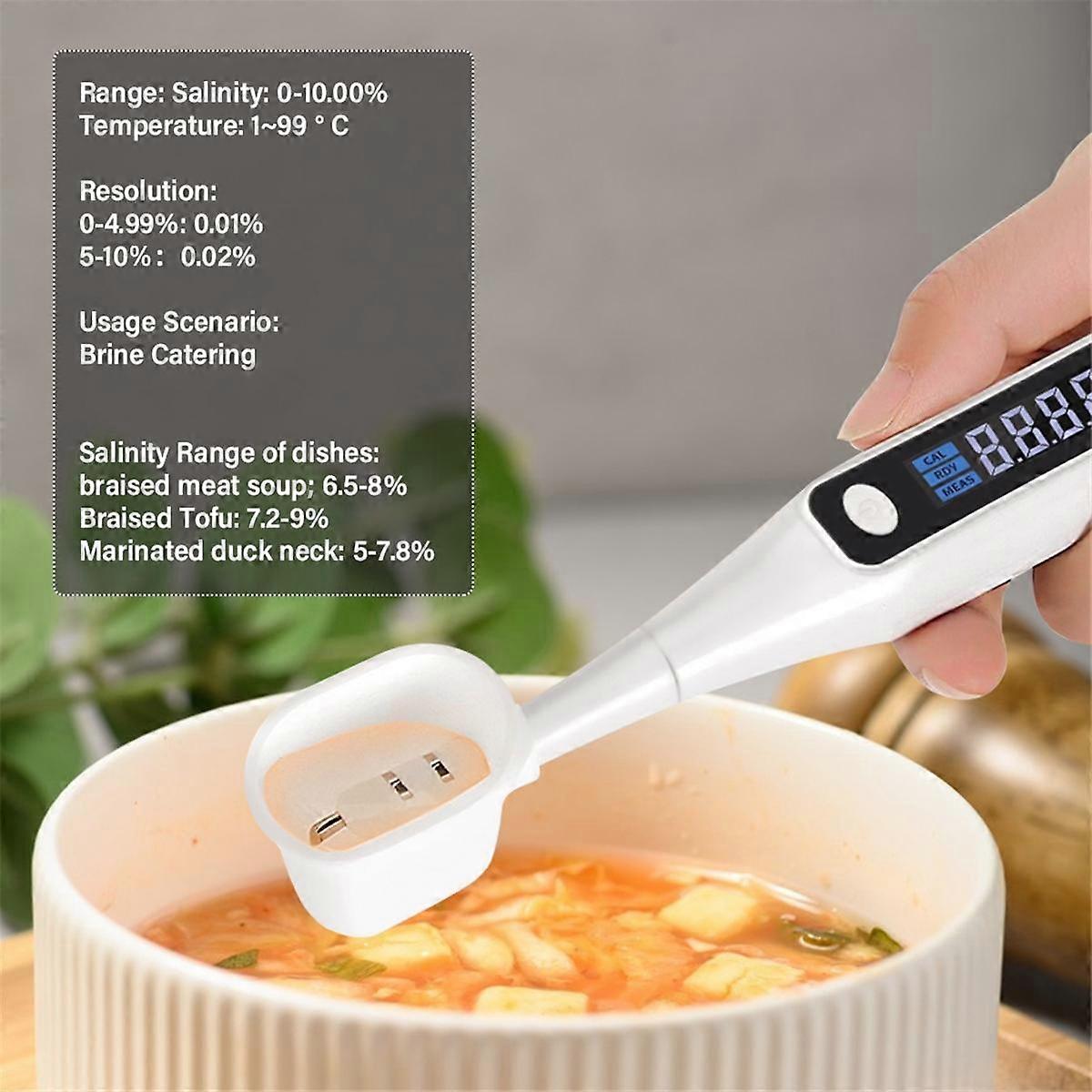 Portable Food Salinometer Home Led Salinity Meter Digital Foods Salt ...