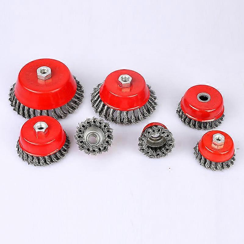 1 Pcs Wire Cup Brush Knotted Threaded 4 Inch Removal Rust Corrosion ...
