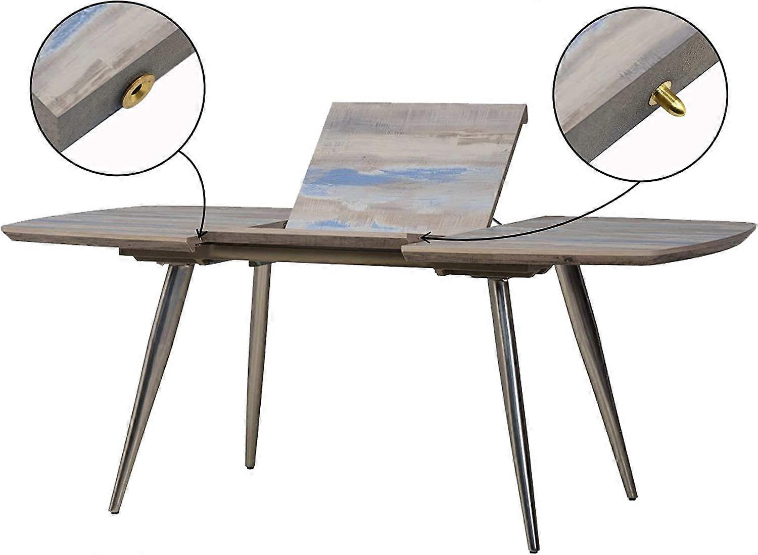 15 Packs Table Bolt Sleeve Connectors, Zinc Alloy Table Leaf Dowel Pins ...