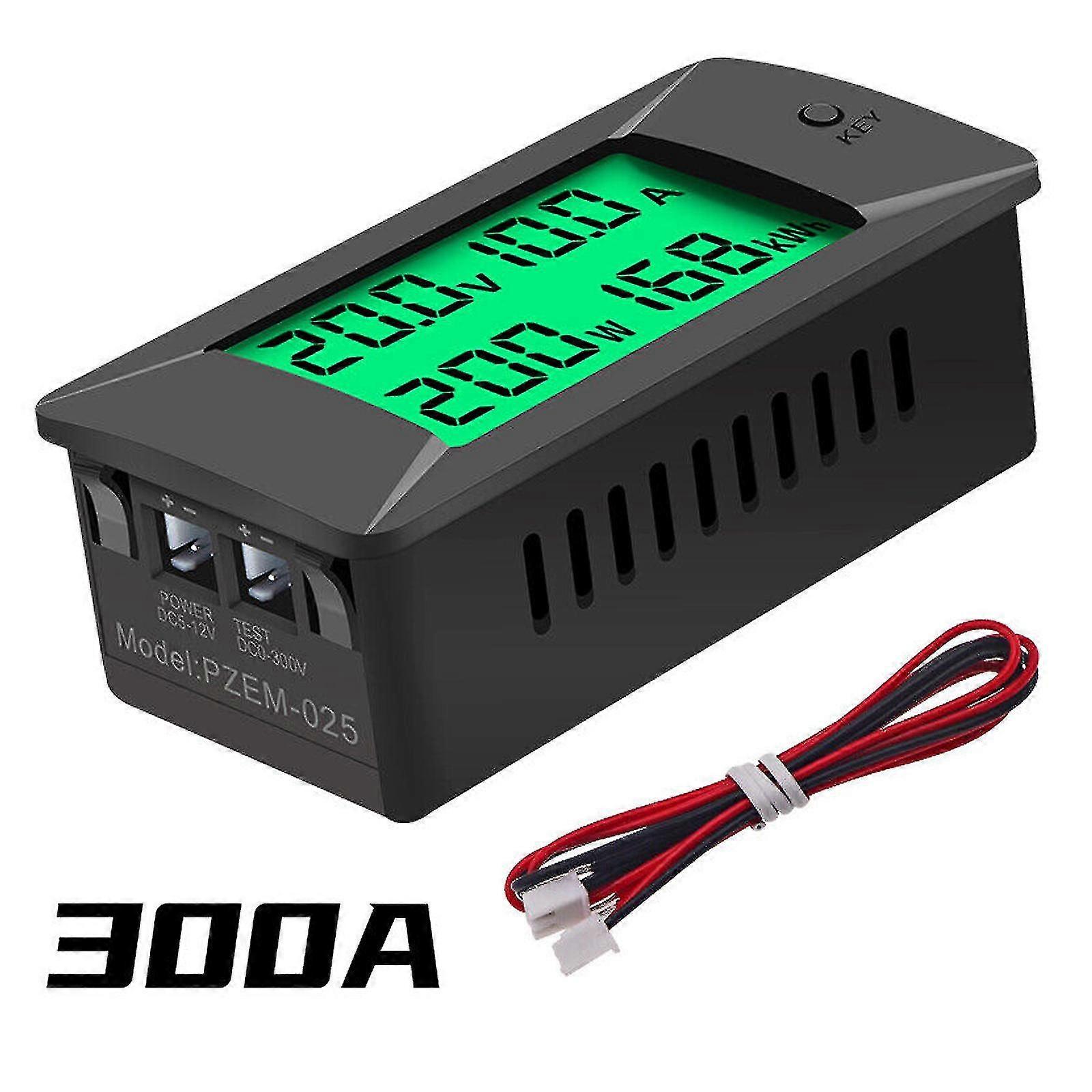 Dc 0-300v 300a Lcd Digital Voltmeter Ammeter Voltage Amp Power Panel ...