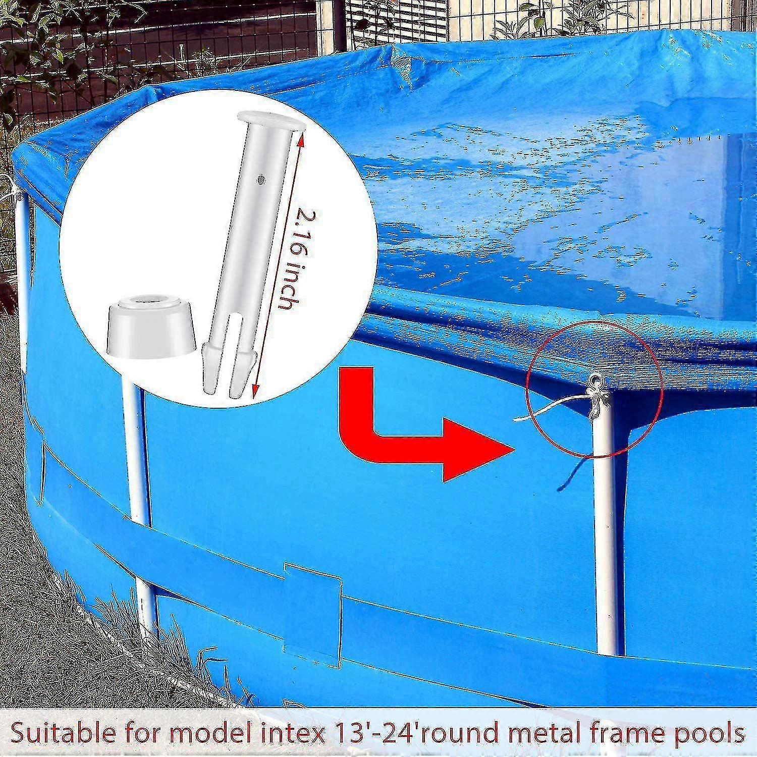 12-Pack Pool Seal Pins (5.5cm) With Extra Rubber Seals - Swimming Pool ...