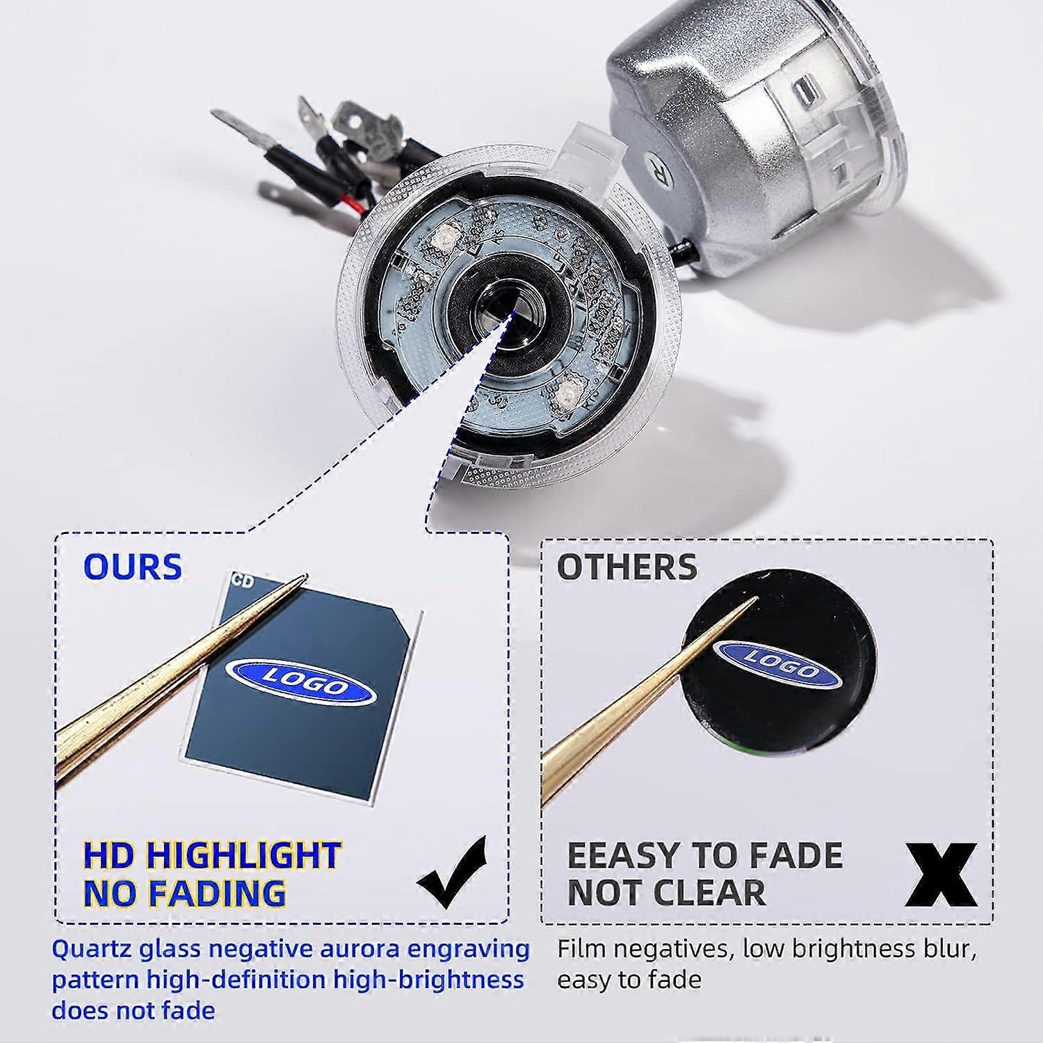 Never Fade Led Logo Lights Ghost Auto Door Logo Projector Light for ...