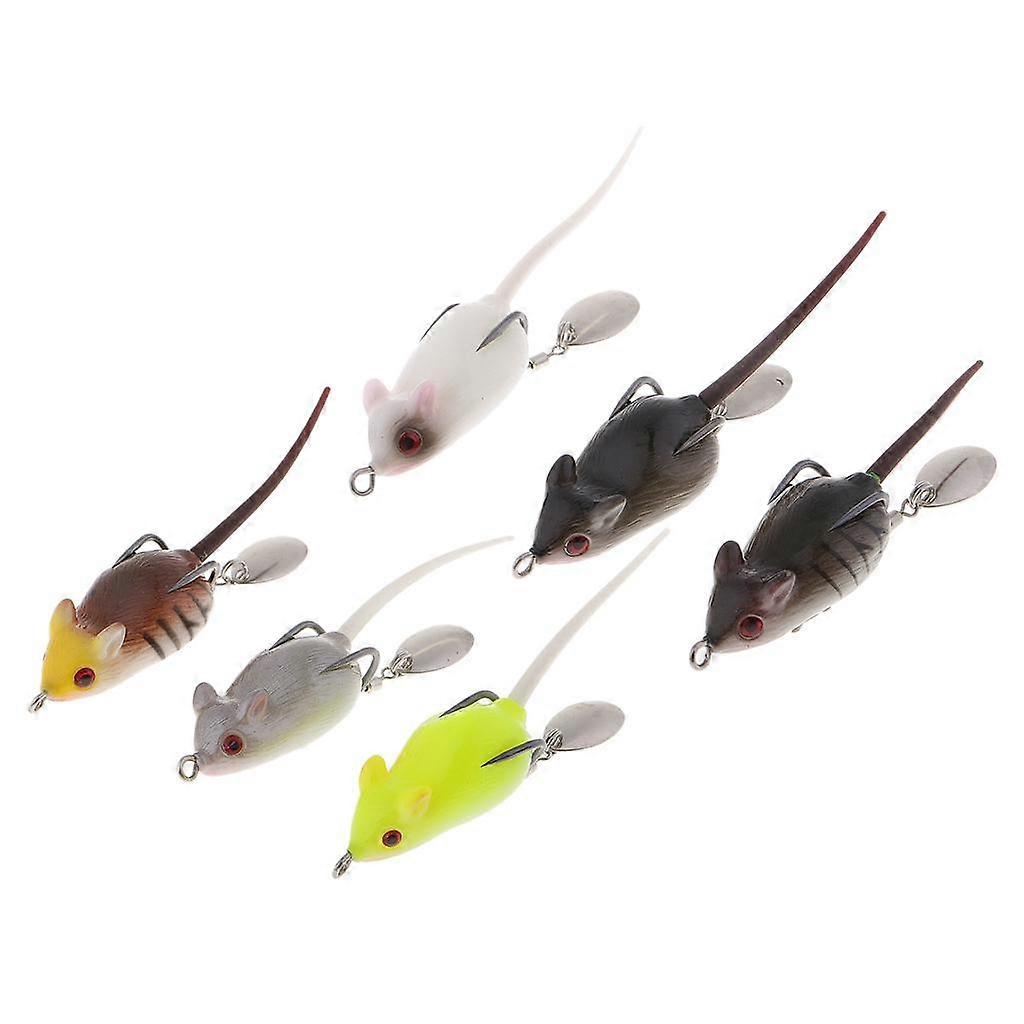 6pcs Mouse Fishing Lure Topwater Rat Lure | Fruugo UK