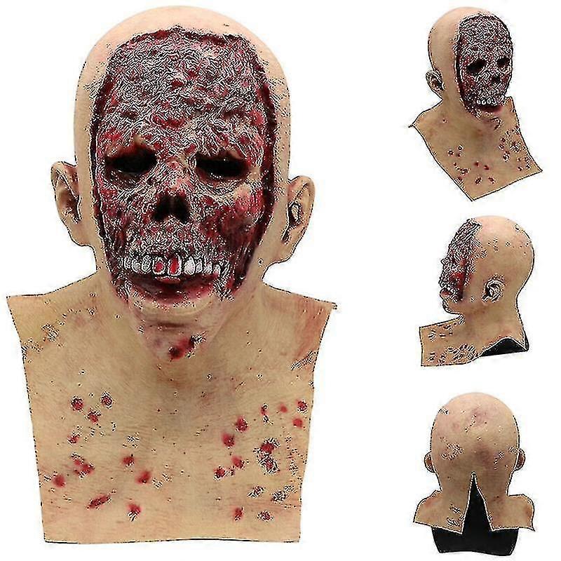 Creepy Scary Latex Mask Melting Face Zombie Horror Halloween Costume ...