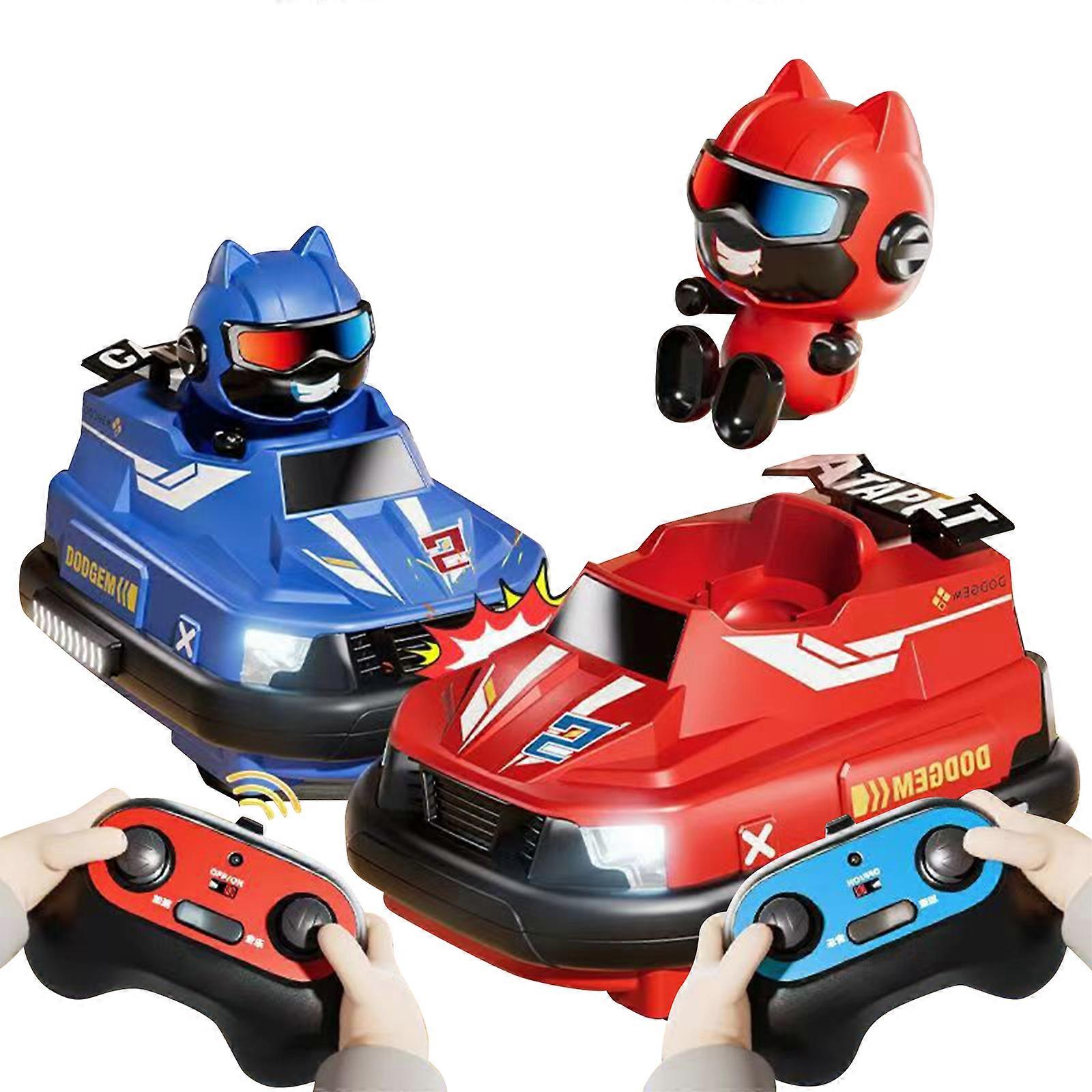 2PCS Remote Control Cars Toys for Toddlers,RC Bumper Cars with Light ...