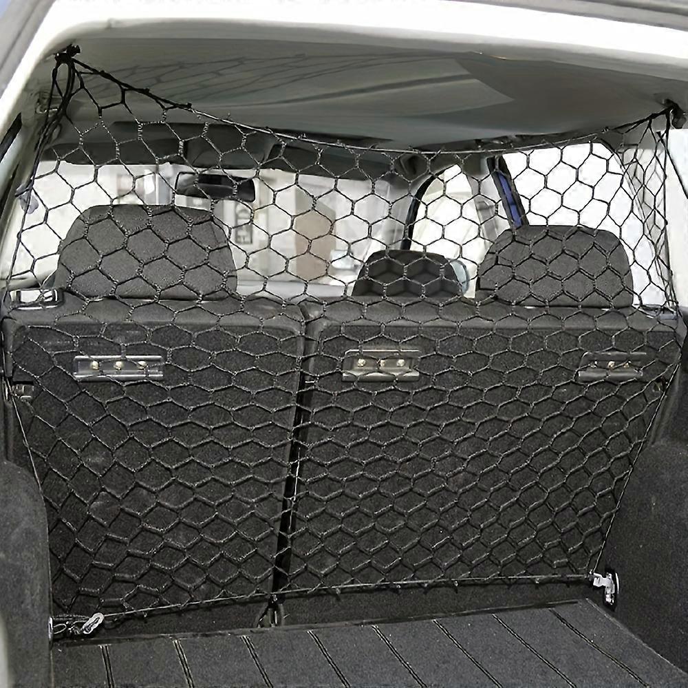 Heavy-Duty Dog Car Safety Barrier - Adjustable for SUVs & Cars - Large ...