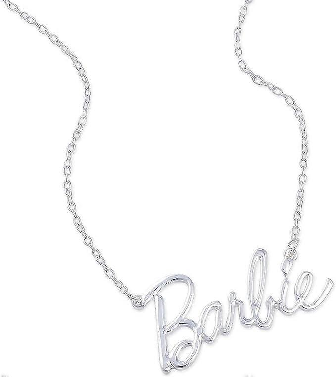 Barbie Script Logo Necklace | Fruugo UK