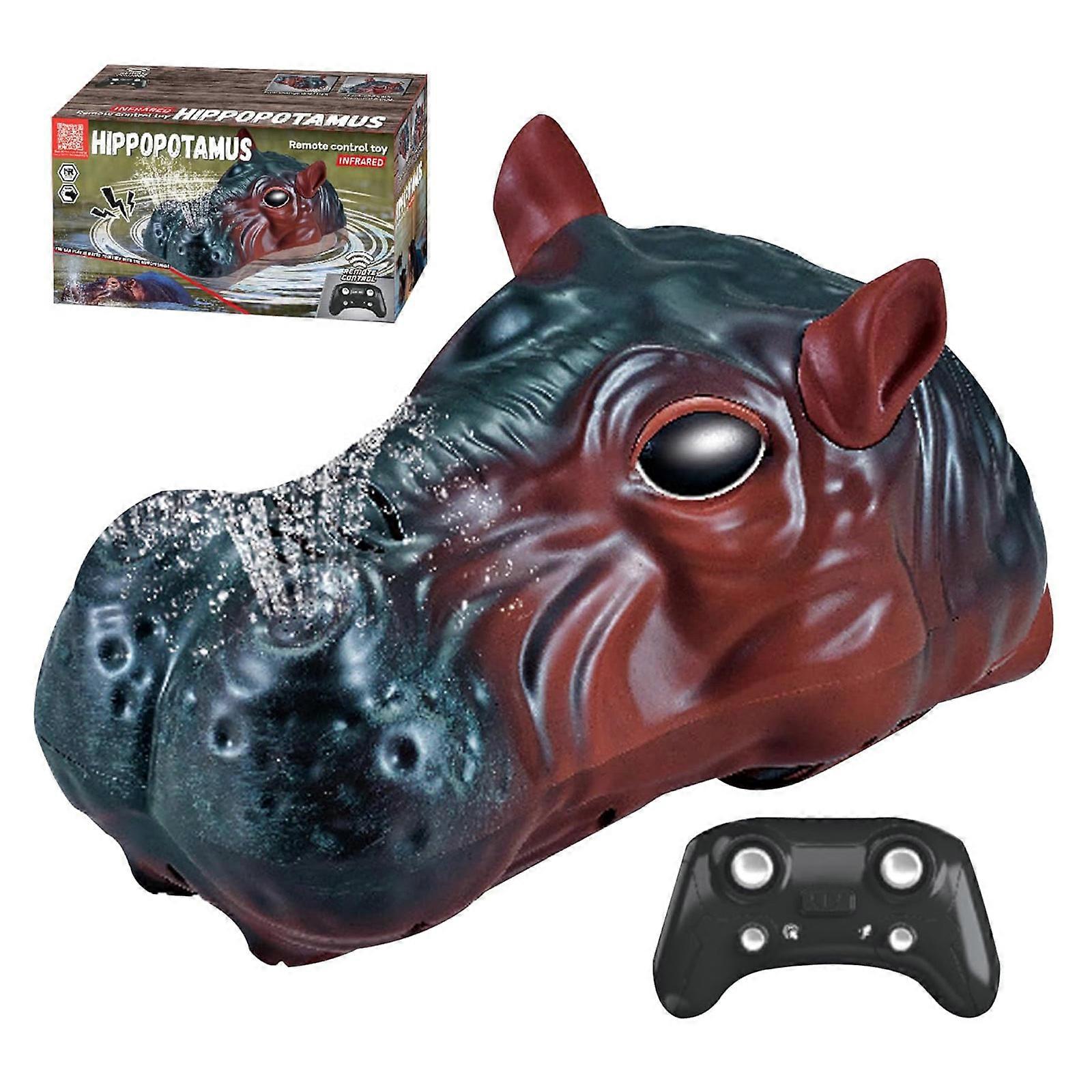 Simulated Hippopotamus RC Hippo Boat Water Toys, Remote Control Boat ...