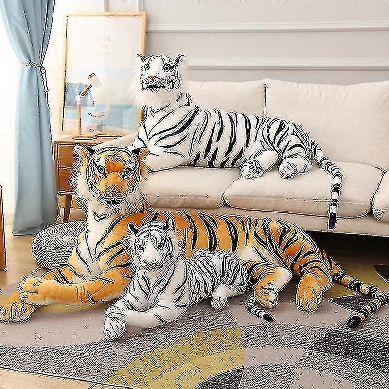 Realistic Big Stuffed Animals Tiger Plush Cat Toys | Fruugo UK