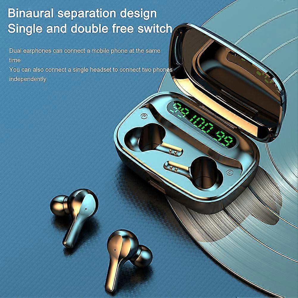 R3 Bluetooth Headset Tws Touch Triple Display Led5.0 In-ear Sports ...