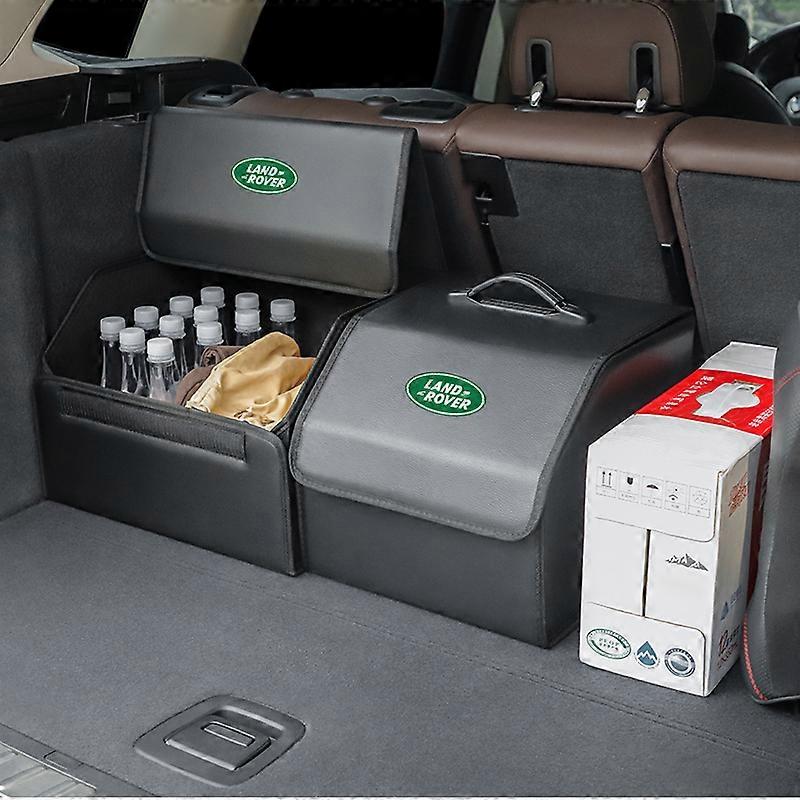 Car Trunk Storage Bag Leather Camping Box Collapsible For Land Rover ...