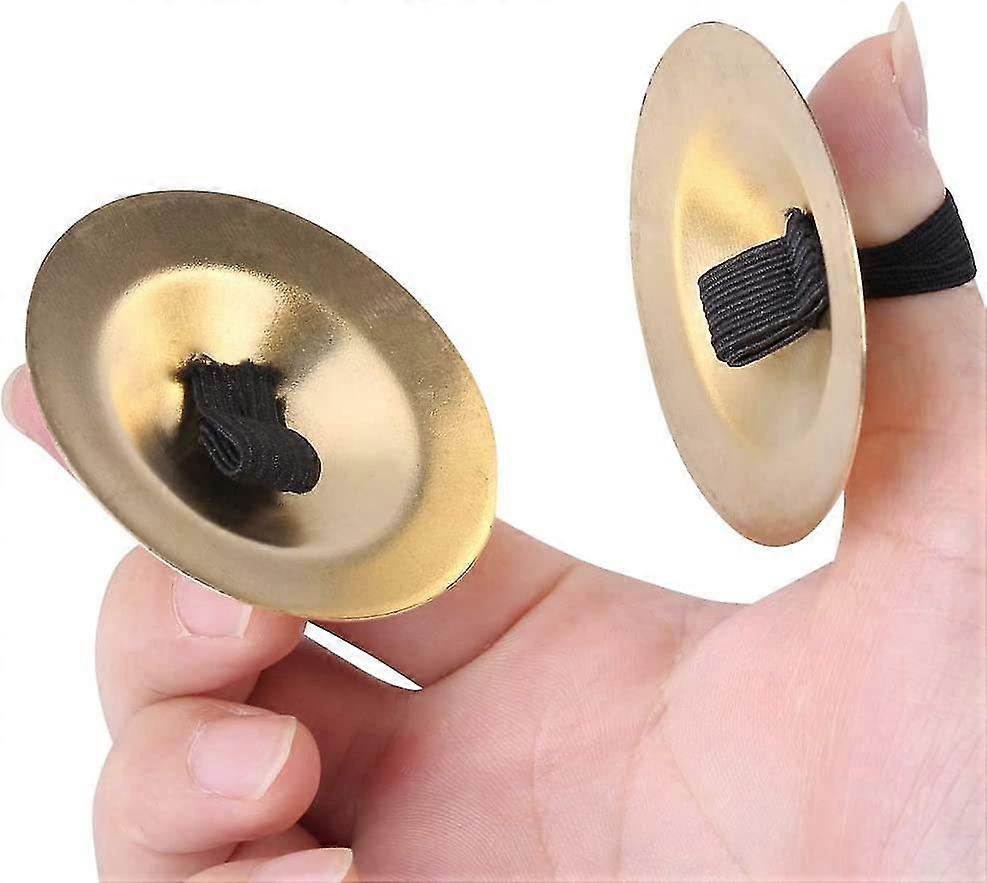 Finger Cymbals Belly Dance Finger Cymbal Brass Zills Gold Musical ...