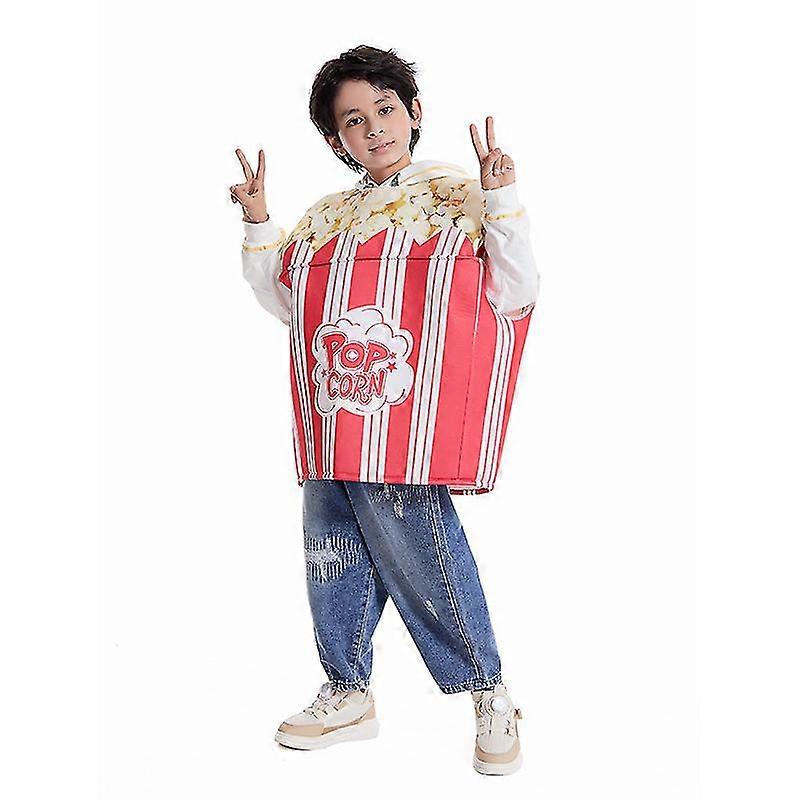 Unisex Kids Halloween Fancy Dress Up Cute Child Bucket Of Popcorn ...
