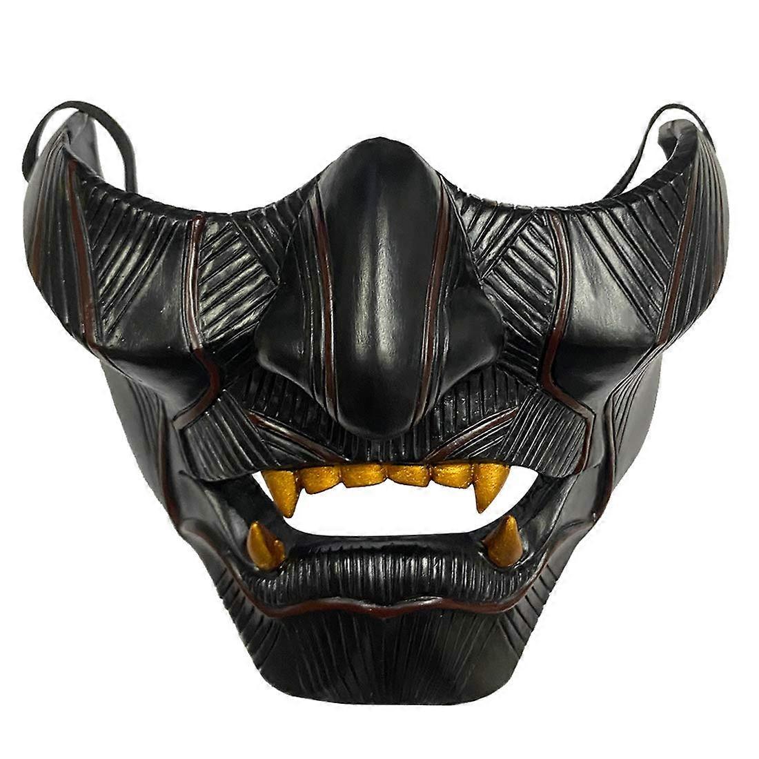 Ghost of Tsushima Mask Jin Sakai Cosplay Half Face Samurai Warrior Face ...