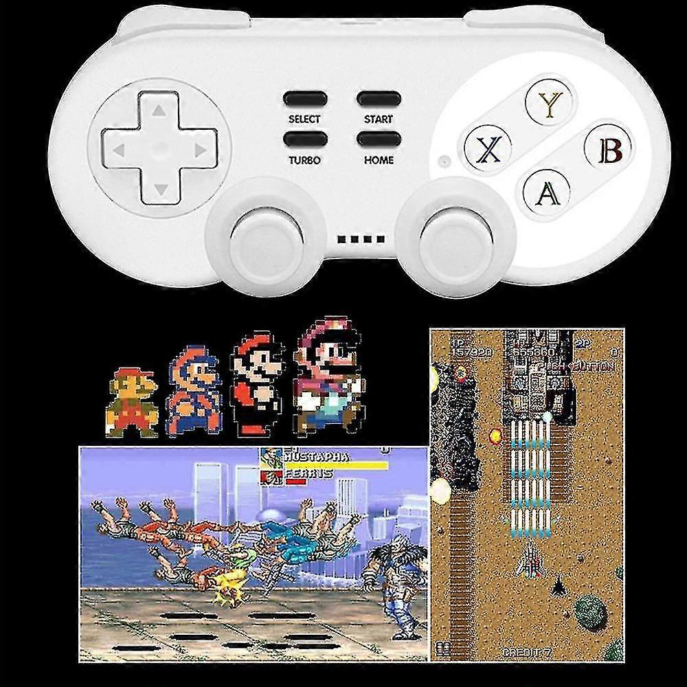 White Wireless Bluetooth Controller With Joysticks Rumble Vibration ...