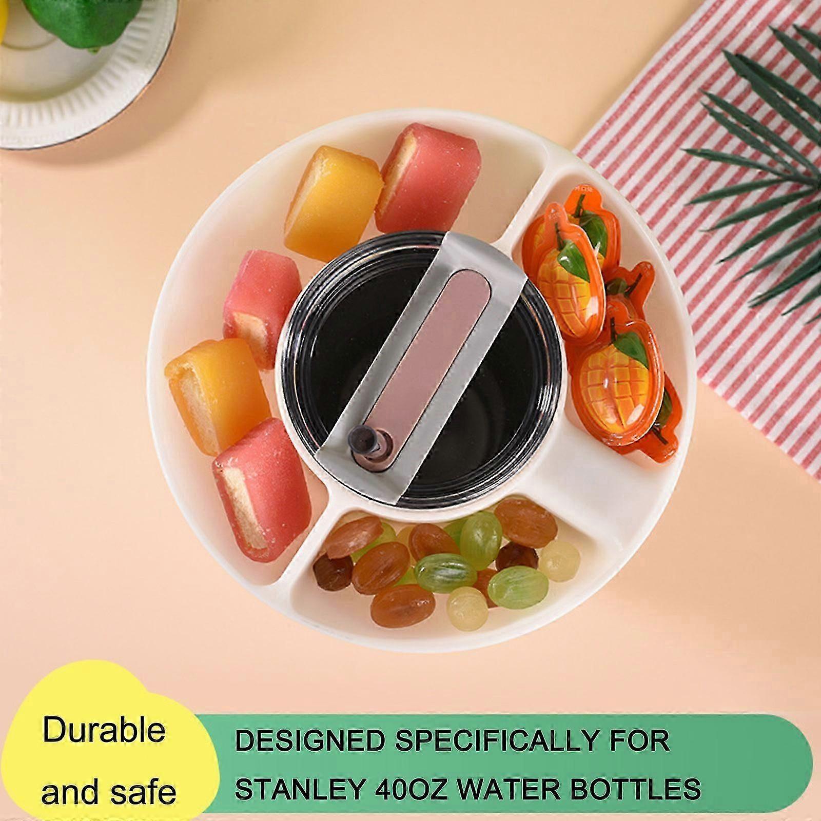 Snack Bowl for Stanley 40 oz Tumbler with Handle Tumbler Snack Tray Compatible with Stanley Cup ...