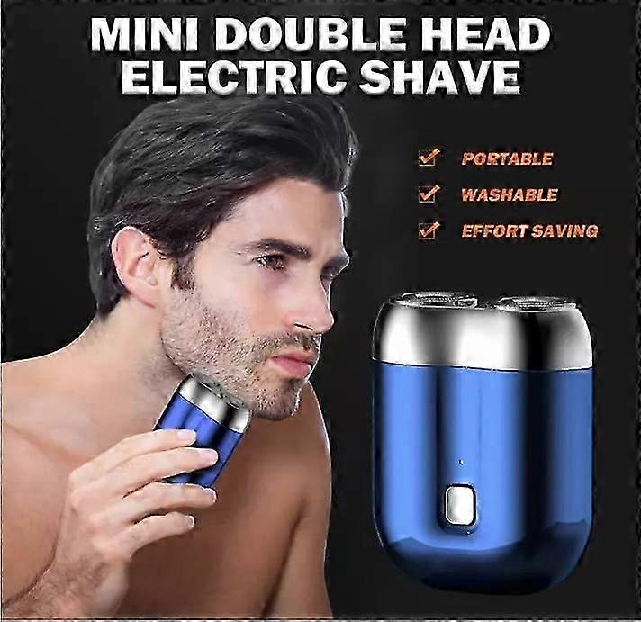 New Model Mini Dual-Head Electric Shaver, Unisex Mini Portable Electric ...