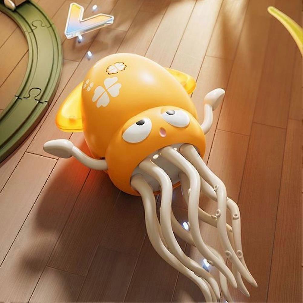 Kids Musical Dancing Squid Toy, Walking Crawling Auto-Avoid Octopus Toy ...