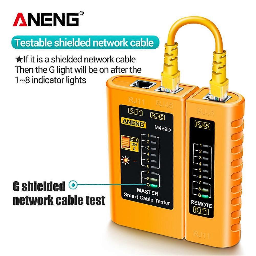 M469D Network Analyzer Tester Cable Tester RJ45 RJ11 RJ12 CAT5 UTP LAN ...