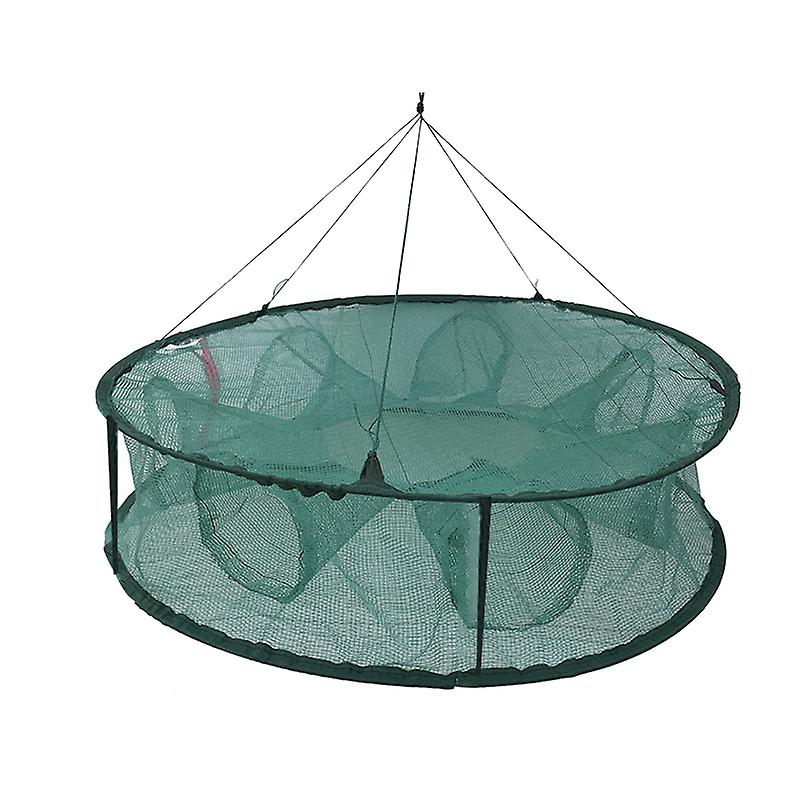 Automatic Fishing Net Trap Cage Round Shape Opening for Crabs Crayfish ...